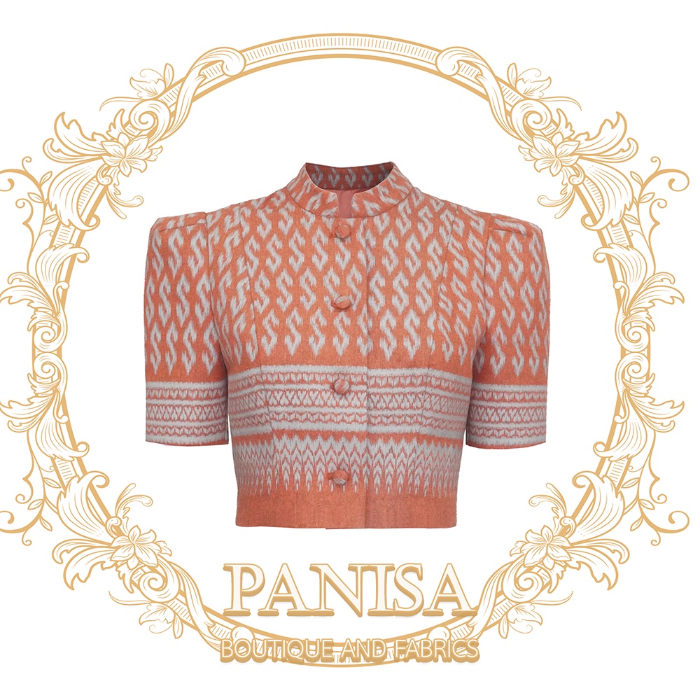 แบรนด์ panisa ชุดทำงานผ้าไทย | Shopee Thailand