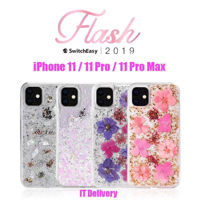 SwitchEasy เคส iiPhone 11 / 11 Pro / 11 Pro Max เคสดอกไม้กากเพชรสะท้อน ...