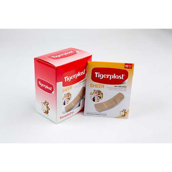 TIGERPLAST SHEER XL ไทเกอร์พล๊าส พลาสเตอร์ปิดแผล ชนิดผ้า ผ้ายืดพรีเมี่ ...
