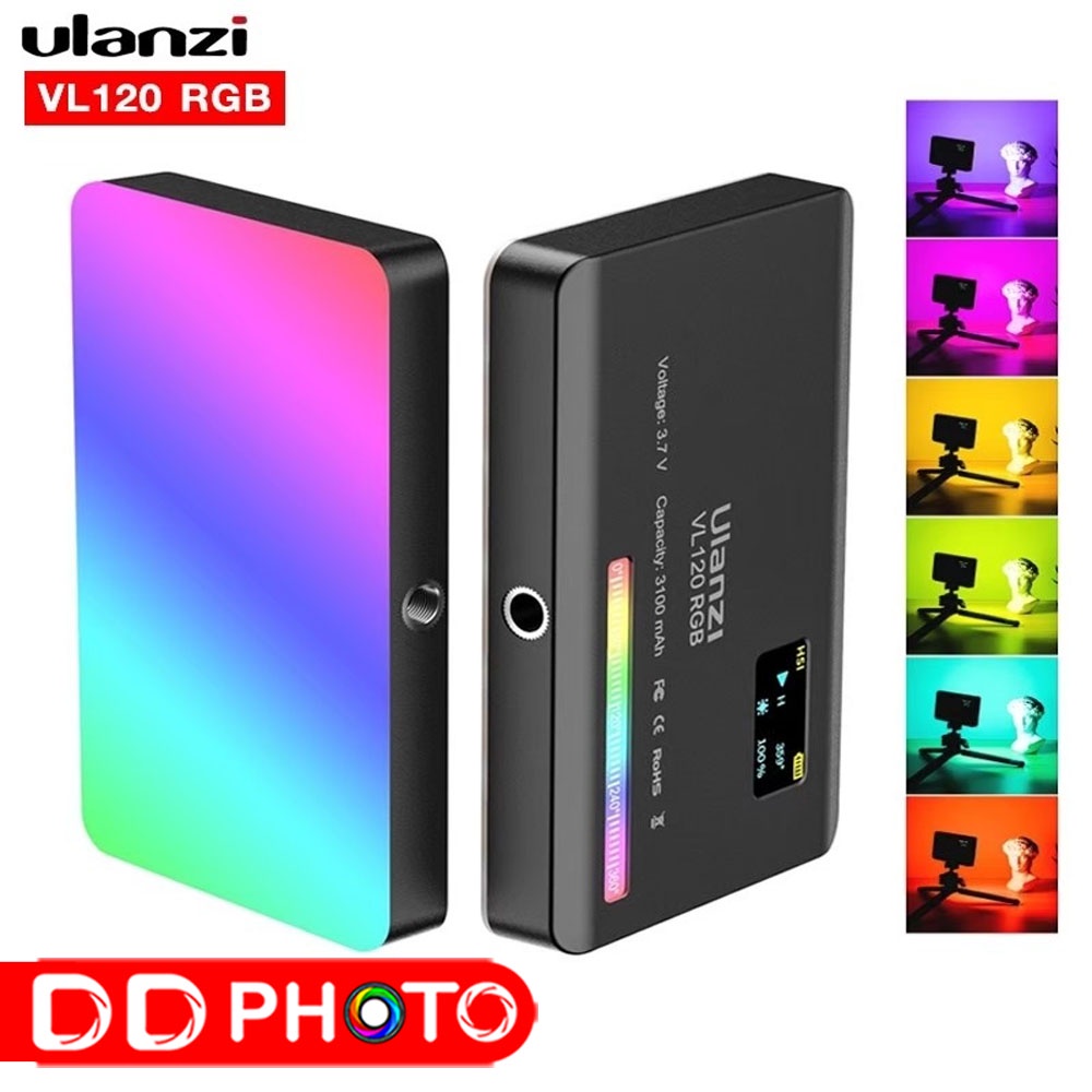 ULANZI VL120 RGB LED VIDEO LIGHT SKU:2495 ไฟขนาดเล็กแบบพกพา 2500K-9000K ...