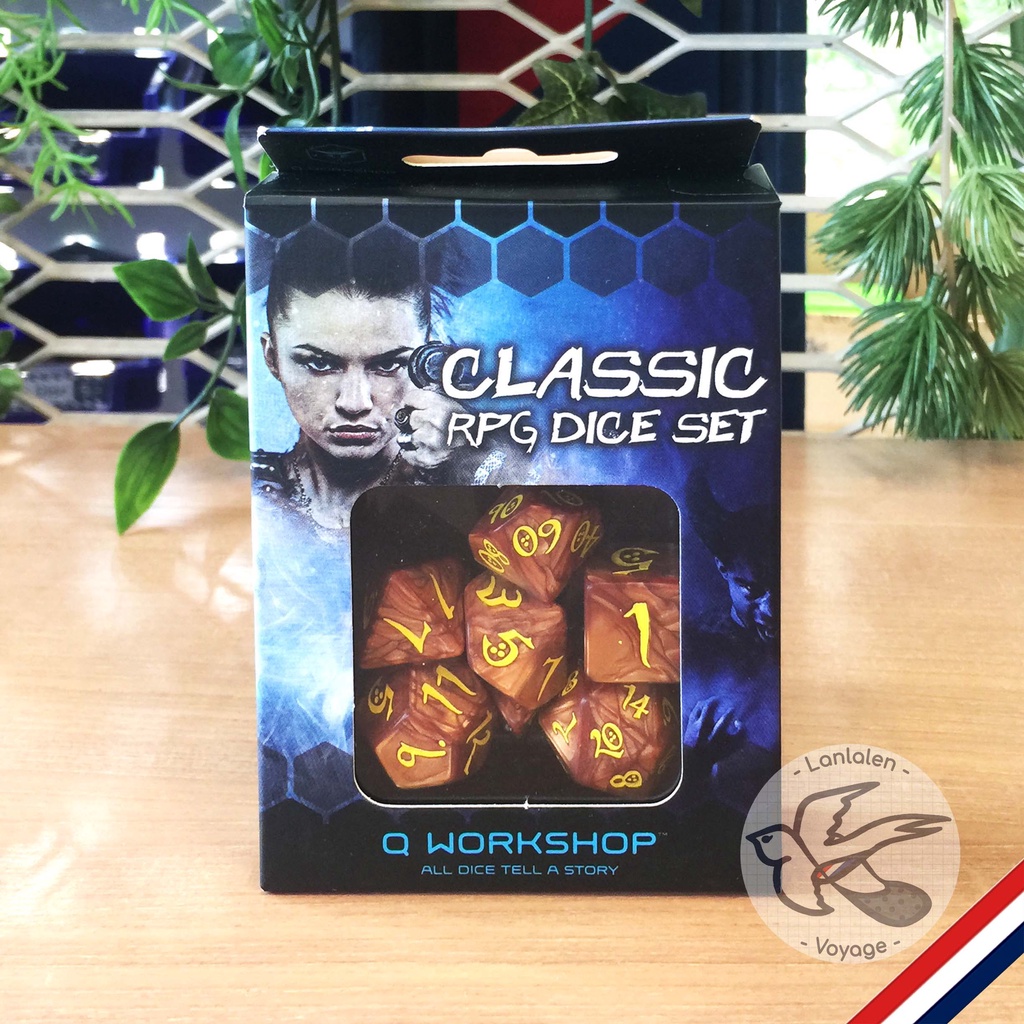 ลูกเต๋า Q Workshop Classic / Classic Runic 7 RPG Dice Set ลูกเต๋าพรีเมี่ยม [Accessories for ...