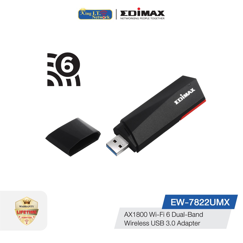EDIMAX (EW-7822UMX) AX1800 Wi-Fi 6 Dual-Band USB 3.0 Adapter | Shopee Thailand