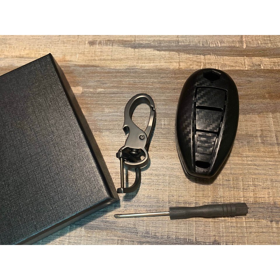 กรอบ เคฟล่า แบบด้าน ใส่กุญแจรีโมทรถยนต์ Suzuki Swift (Smart Key) --เก็บ ...
