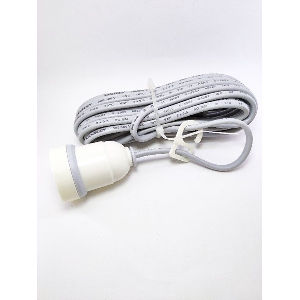 ขั้วห้อยเกลียวE27 พร้อมสายไฟยาว5ม กันน้ำ,ขั้วรับหลอดไฟอเนกประสงค์ เกลียว E27 พร้อมสายไฟยาว 5 ...