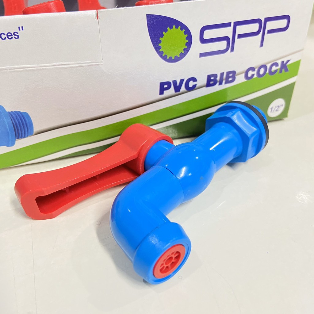 ก๊อกน้ำพลาสติก ก๊อกน้ำ PVC 1/2" (4หุล) แบบโยกซ้ายขวาได้ SSP ก๊อกบอล ...