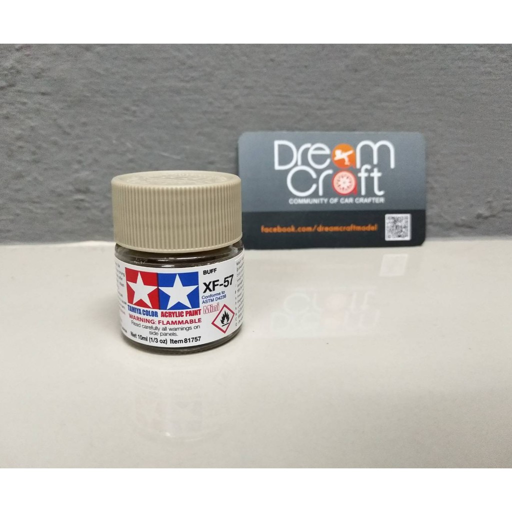 TAMIYA Acrylic Mini XF-57 Buff (สีสูตรน้ำอคริลิก Acrylic Color Paint ...