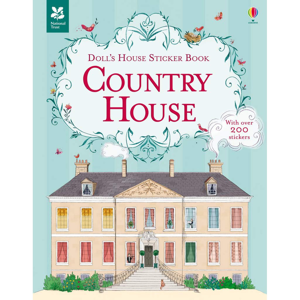 Usborne Doll's House Sticker Book Country House หนังสือติดสติ๊กเกอร์ ...