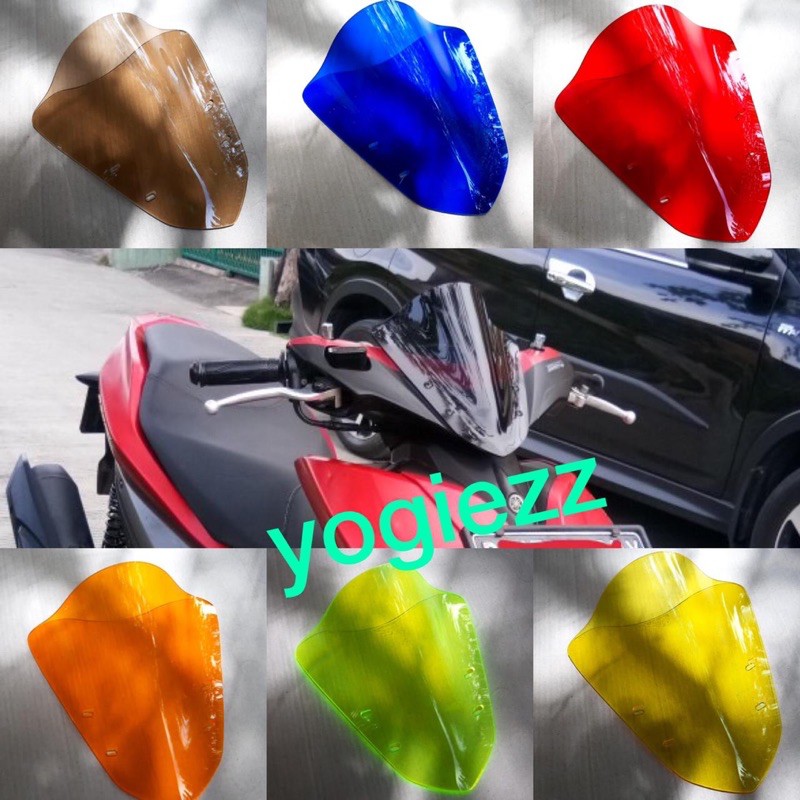 กระจกบังลม all new yamaha aerox multi color edition visor aerox 150 ชิว ...