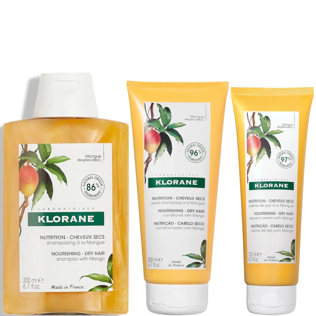 พร้อมส่ง ของแท้ KLORANE Nourishing Dry Hair with Mango Trio Bundle ...
