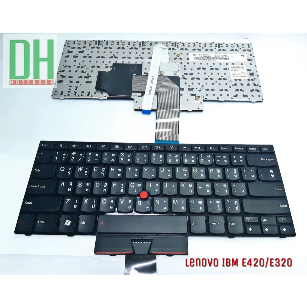 แป้นพิมพ์ คีย์บอร์ดโน๊ตบุ๊ค IBM E420-E320 Laptop Keyboard สีดำ (ภาษาไทย ...
