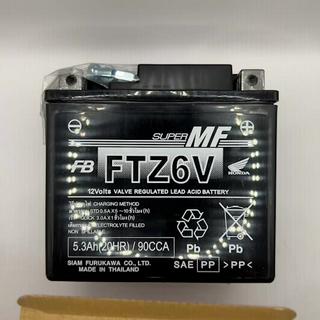 แบตเตอรี่ (FTZ6V) (FURUKAWA) รุ่นSCOOPY PCX160 CLICK125i สตาร์ทมือ ...