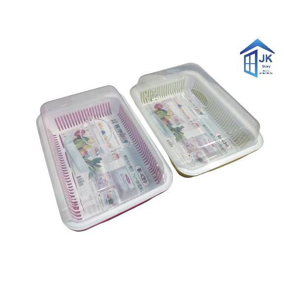 Keyway K-439 ถาดคว่ำแก้วพร้อมชั้นรอง รุ่นมีฝาปิด ถาดรองชงเครื่องดื่ม ถาดล้างผักสะเด็ดน้ำ ...