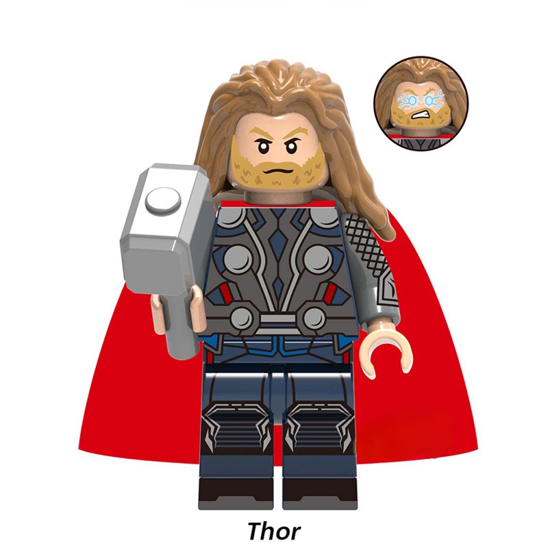 ของเล่นบล็อกตัวต่อ รูปภาพยนตร์ Marvel Thor Love and Thunder ขนาดเล็ก ...