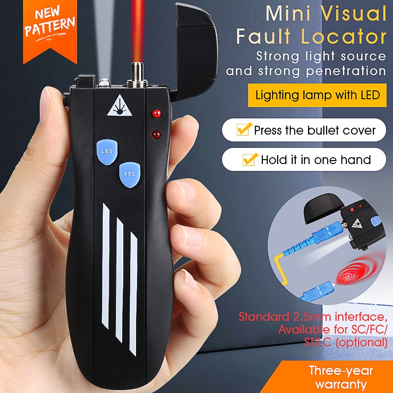 Mini Visual Fault Locator 10km VFL Optical Fiber Cable Tester ไฟเบอร์ออ ...