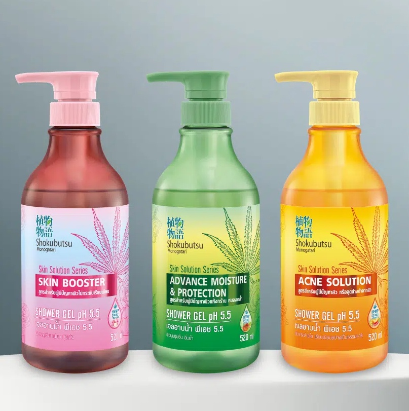 Shokubutsu Skin Solution Shower Gel Skin Booster 520 ml pump / โชกุบุสซึ สกิน โซลูชั่น ชาวเวอร์ ...