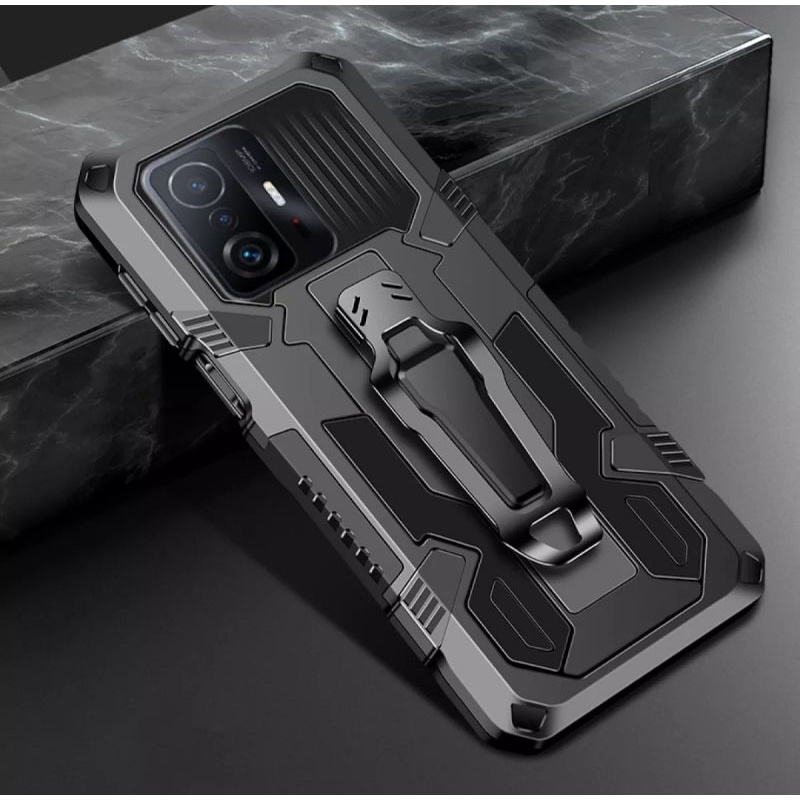 Xiaomi 11T pro Case เคสกันกระแทก มีที่เกี่ยวกระเป๋าทำจากโลหะ และขาตั้ง ...