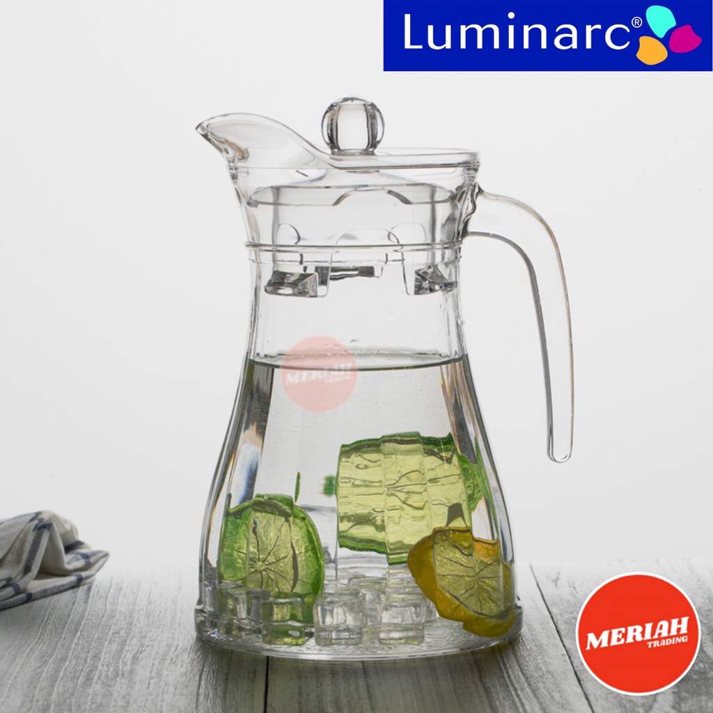 Luminarc Bucolique แก้วเหยือก + ฝาปิด 1.3 ลิตรเหยือกน้ําชาน้ําผลไม้เครื่องดื่มเย็นคุณภาพ IKEA ...
