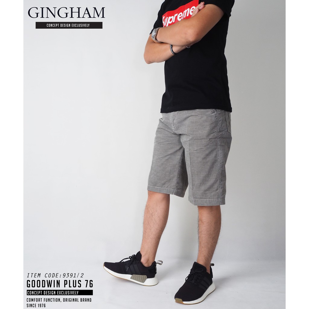 ⚡GW⚡9391 กางเกงขาสั้น ผู้ชาย ผ้าคอตต้อน พิมพ์ลาย ลายจุด ยาว 23 นิ้ว ...