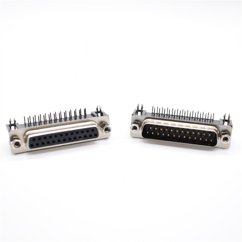 Dr25 DB 25 D-SUB Angle Angled 25 Pin Female Male PCB Mount Socket ...