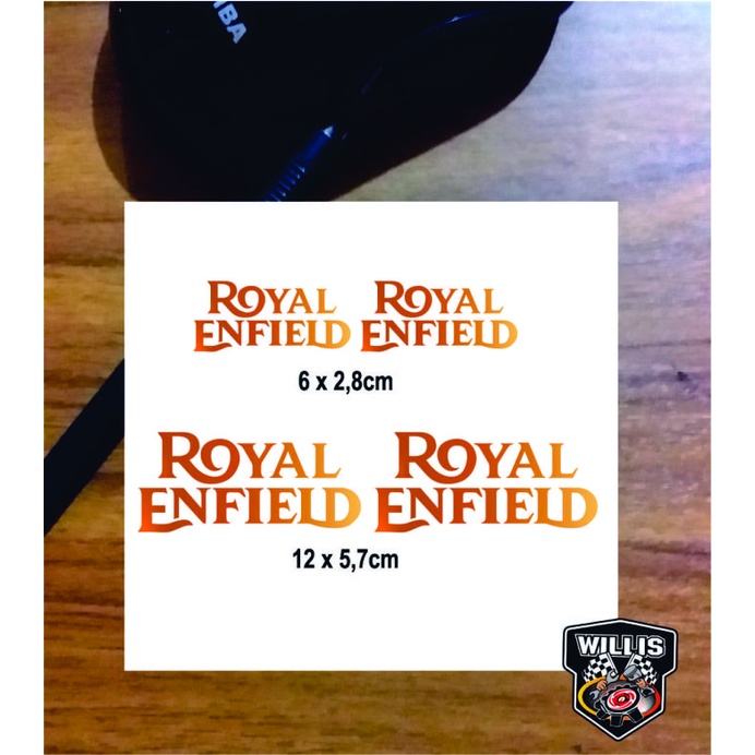 Royal Enfield Cutting Sticker oracal gold color Sticker | Shopee Thailand