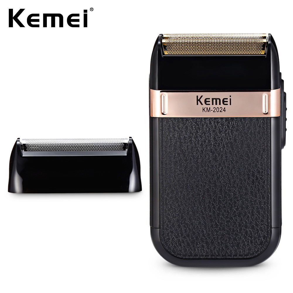 Kemei USB Charging Electric Shaver Additional Cutter Head Reciprocating Twin Blade Razor Shaver ...