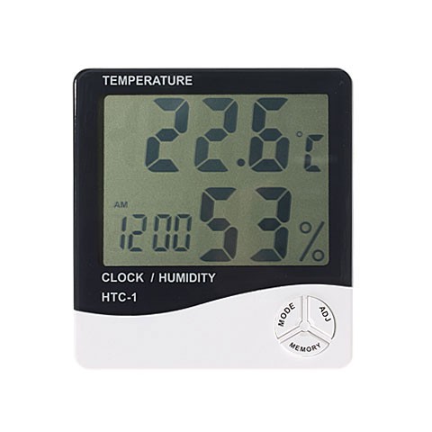 Digital Thermo - Hygrometer (Temperature/Humidity/Clock) | Shopee Thailand