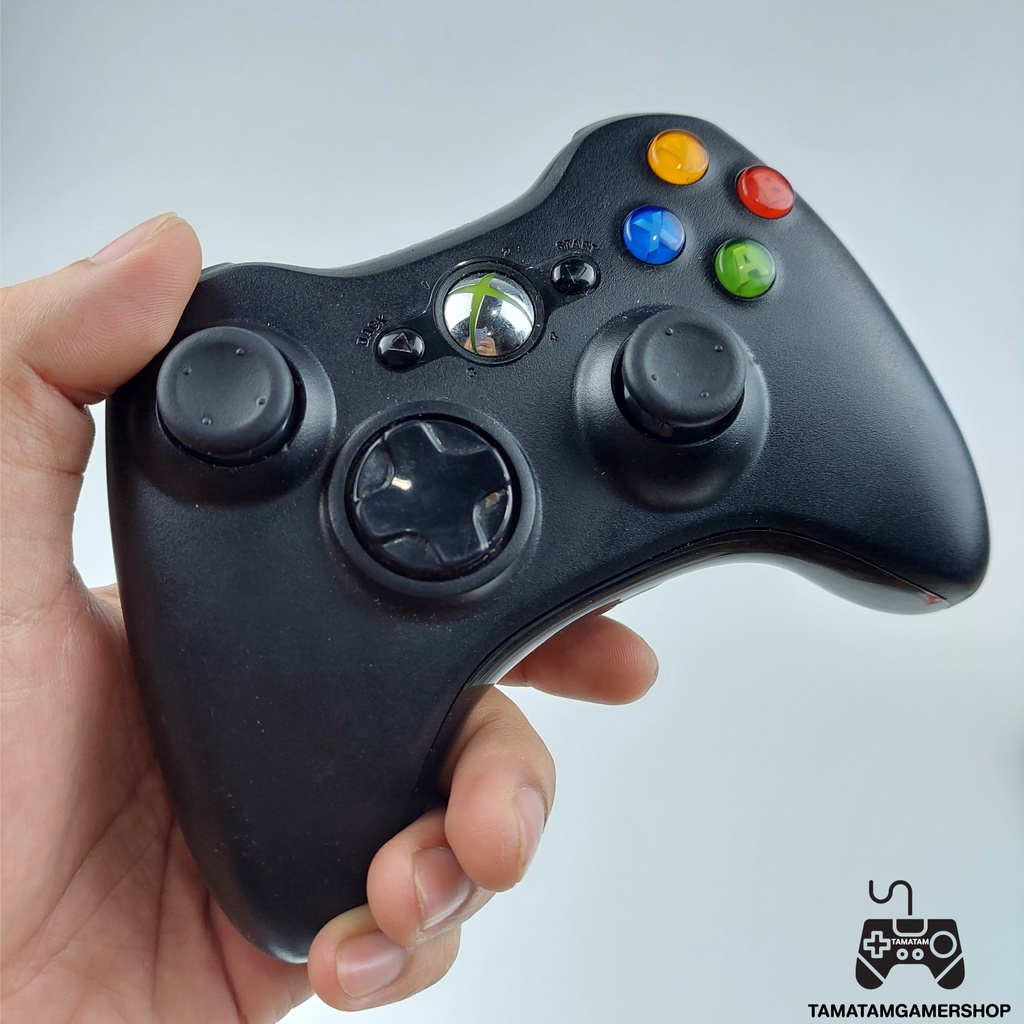 จอยแท้xbox360 controller มือสอง สีดำBLACK ของแท้100% จอยxbox360 มือ2 จอ ...