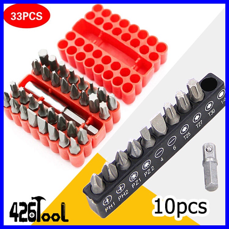 426TOOL ชุดดอกไขควง หัวต่อไขควง แกนหกเหลี่ยม สำหรับสว่านไร้สาย หัวไขควงแฉก สี่แฉก หกเหลี่ยม ปาก ...