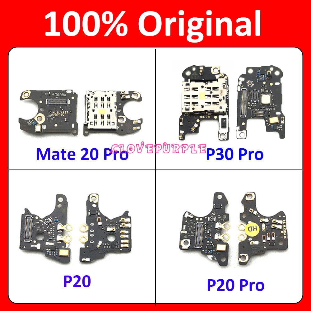 สําหรับ Huawei Mate 10 20 P20 P30 Pro ช่องใส่ซิมการ์ด ตัวอ่านซิมการ์ด สายแพ เชื่อมต่อบอร์ด + สาย ...