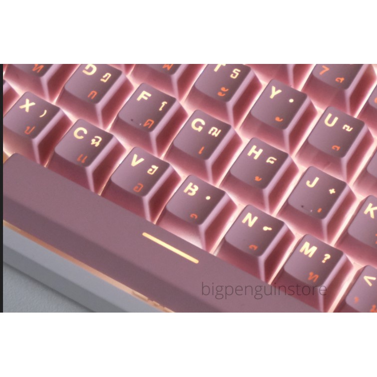 [โค้ดคุ้มลด 20%] Keycap ไทยไฟลอด 104 ปุ่ม คีย์แคปไทยไฟลอด Keycap Thai ...