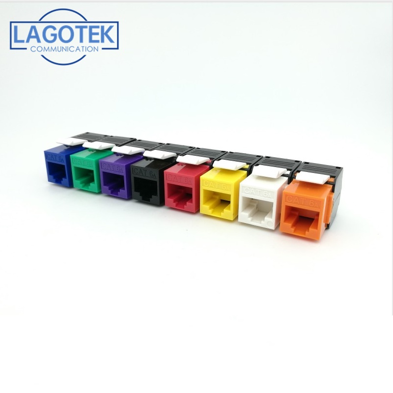 Gigabit RJ45 CAT6 Keystone Jacks Modules Tool-free Connection CAT6 ...