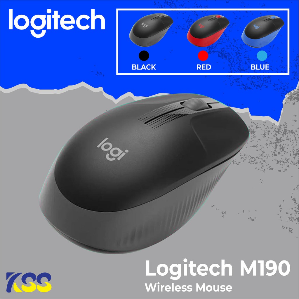 LOGITECH WIRELESS MOUSE M190 FULL-SIZE | Shopee Thailand