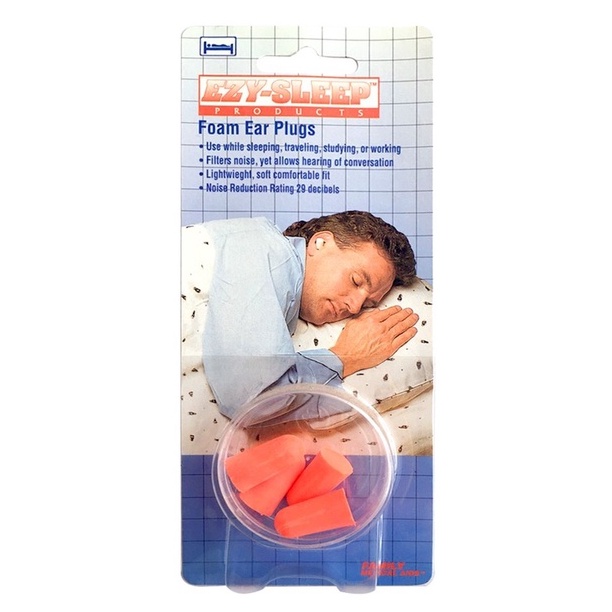 EZY Sleep Foam Ear Plugs ที่อุดหู แบบโฟม กันเสียง กรองเสียงรบกวน คละสี ...