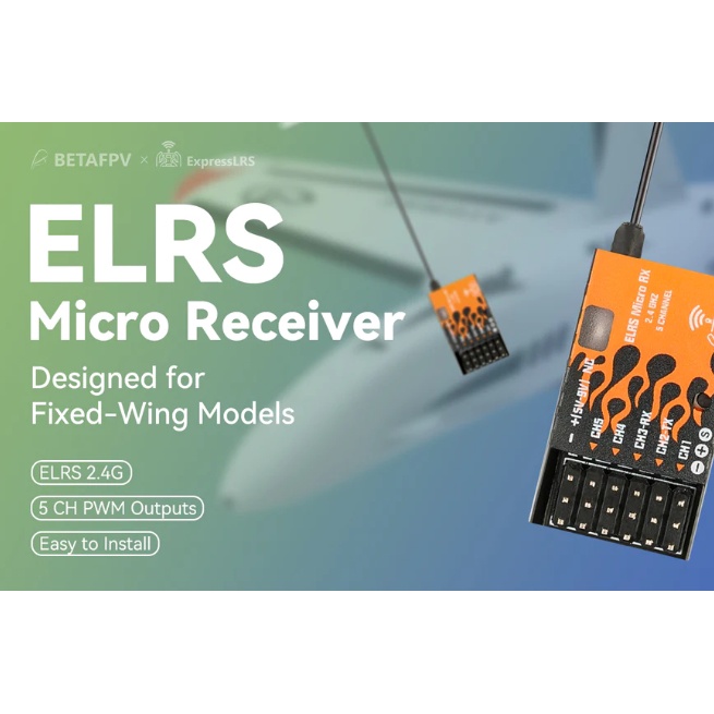 [รีซีฟ] รีซีฟ ELRS Micro PWM 5CH BetaFPV ELRS Receiver ELRS Micro PWM I ...