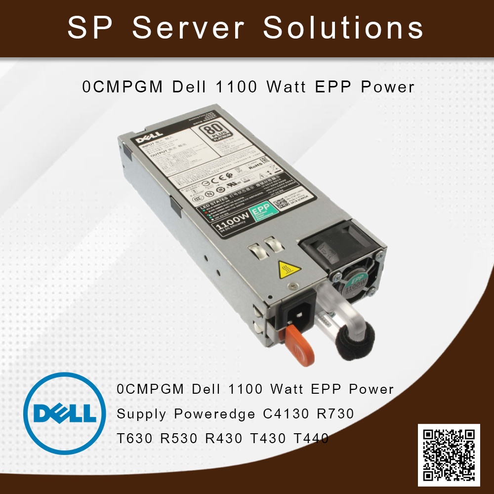 0CMPGM Dell 1100 Watt EPP Power Supply Poweredge C4130 R730 T630 R530 ...