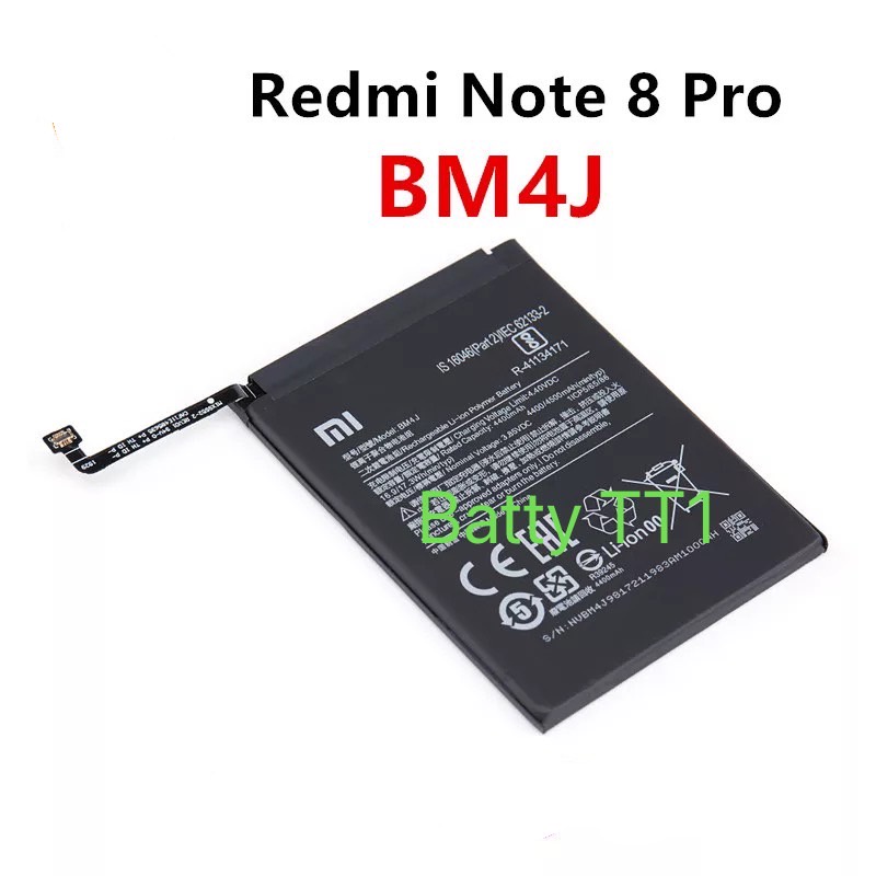 แบตเตอรี่ Xiaomi Redmi Note 8 Pro BM4J 4500mAh ประกัน 3 เดือน | Shopee ...