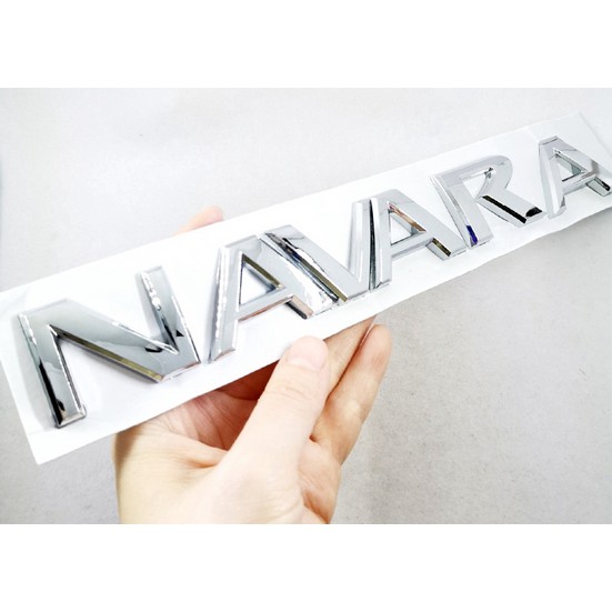 โลโก้ตัวอักษร นาวาร่า นิสสัน NAVARA Letter Car Auto Front Trunk Hood ...