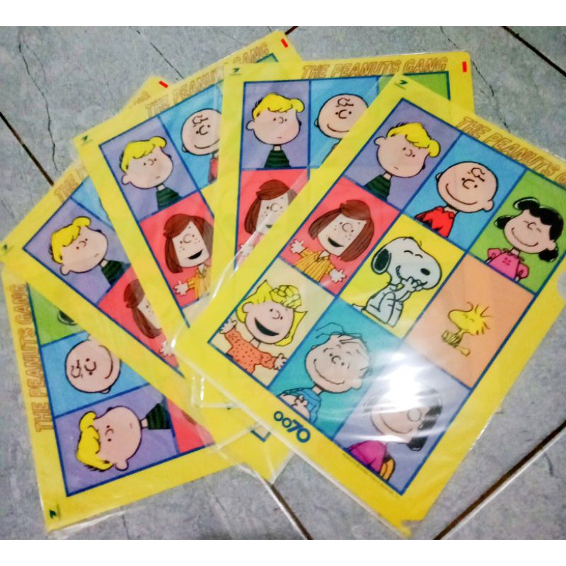 ลิขสิทธิ์แท้ แฟ้ม A4 สนูปปี้ พีนัท Cartoon Snoopy Peanut Gang Folder ...