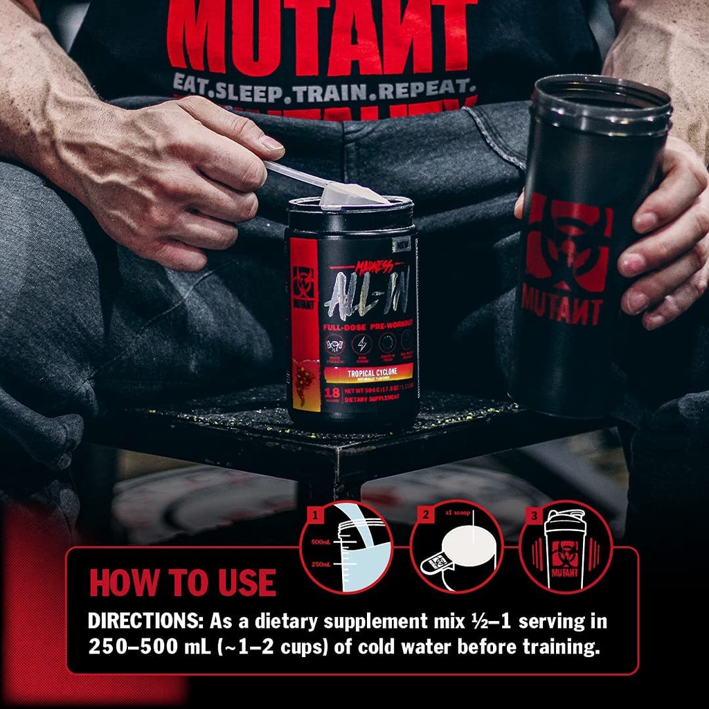 MUTANT MADNESS ALL-IN Pre-Workout 34 Serving เพิ่มแรง เพิ่มพลัง ตัวแรง ...