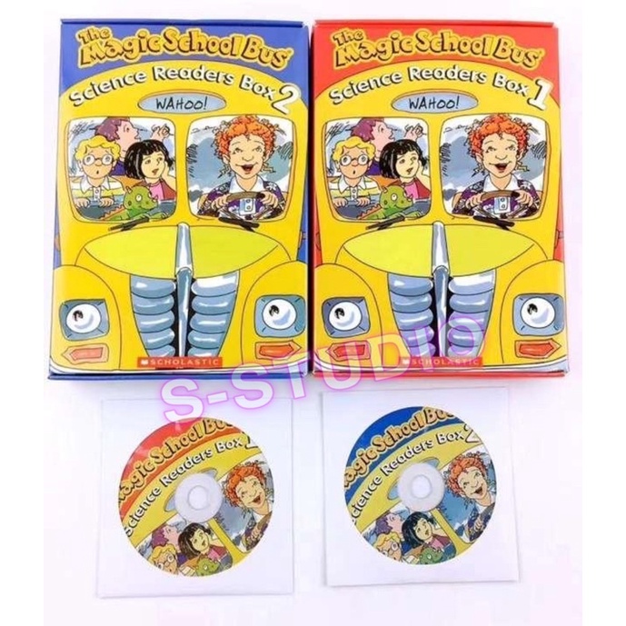 The Magic School Bus Box1+Box2+CD 20เล่ม มีกล่อง The Magic School Bus ...
