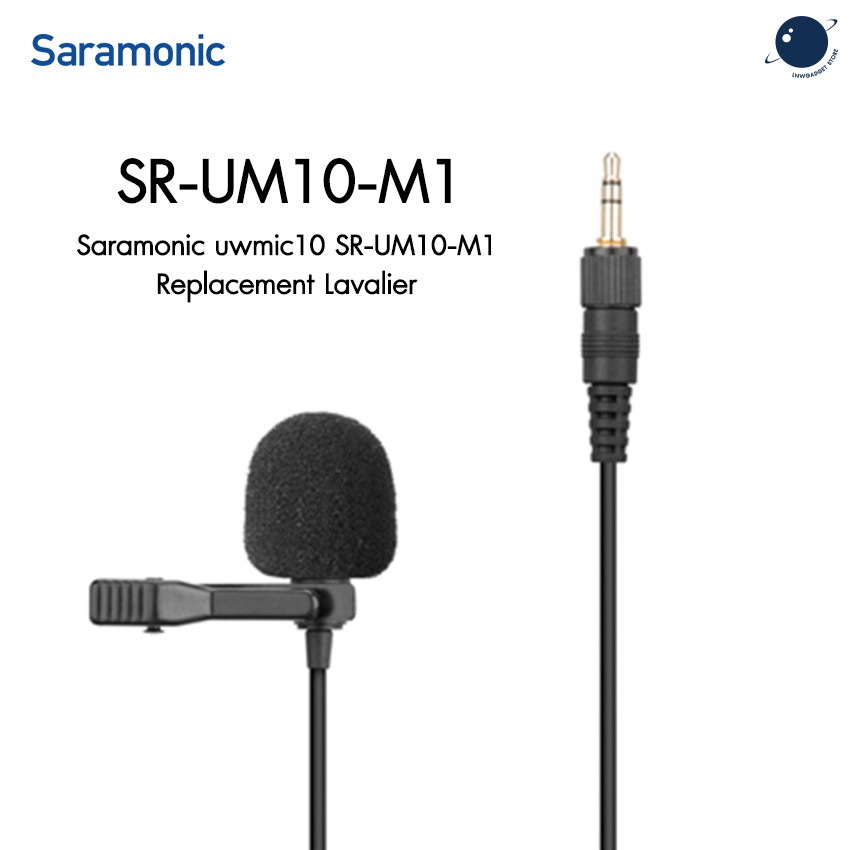 Saramonic SR-UM10-M1 Replacement Lavalier Microphone with Locking 3.5mm Male | Shopee Thailand