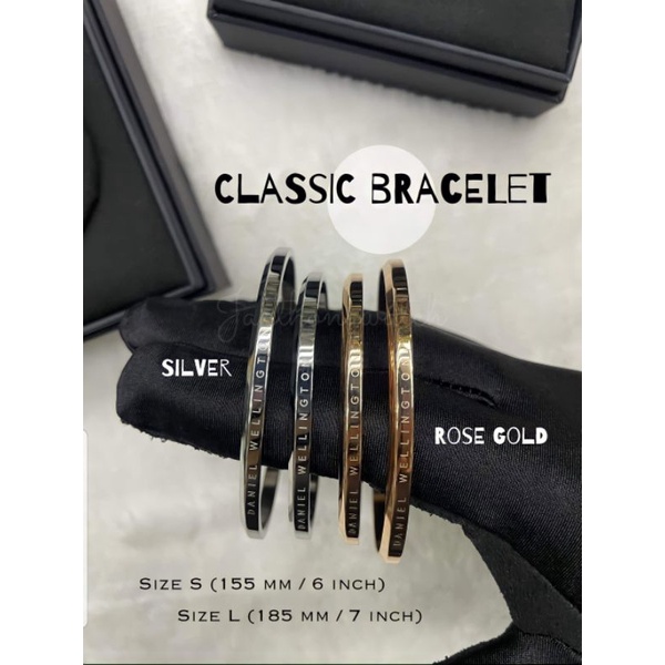 กำไลข้อมือ DW Classic Bracelet Silver/Rose Gold | Shopee Thailand