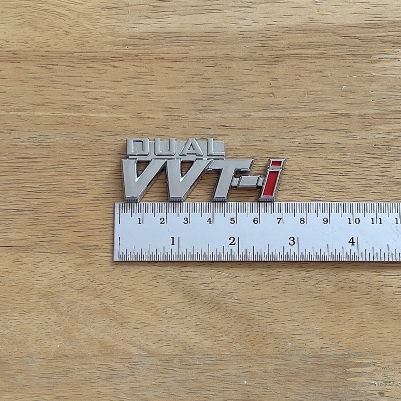 โลโก้ ราคาต่อชิ้น VVT-i ขนาด 7.5x1.8cm DUAL VVT-i ขนาด 7.5x2.7cm (VVTi ...