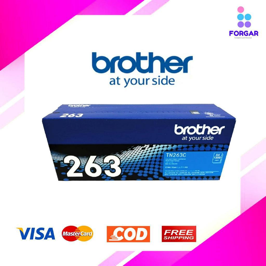 Brother TN-263 C Cyan หมึกโทนเนอร์ สีฟ้า ของแท้ | Shopee Thailand