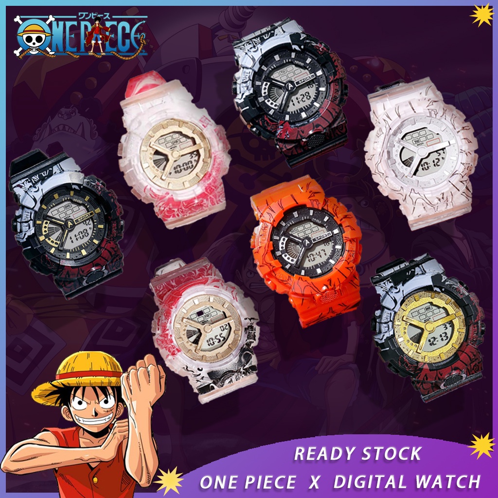นาฬิกาข้อมือดิจิตอล One Piece Jam Tangan Lelaki Dragon Ball สไตล์สปอร์ต ...