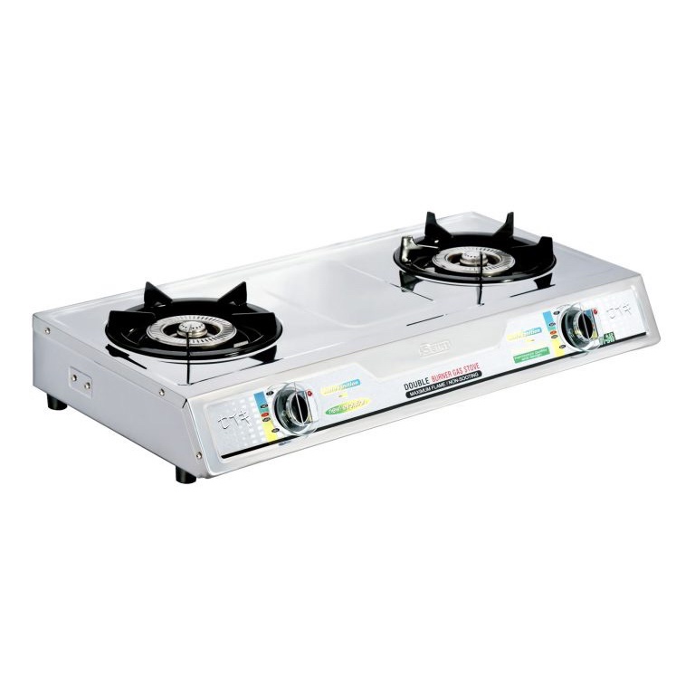 seiki st245 สเตนเลส304ทั้งตัว หัวเตาสเตนเลสไม่เป็นสนิม ไฟแรง ประหยัดแก๊ส ขารองภาชนะ(ขวา)กันหม้อ ...