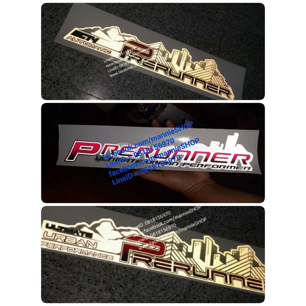 สติ๊กเกอร์ติดแก้มท้ายรถ TOYOTA VIGO CHAMP สะท้อนแสง 3M sticker ติดรถ ...