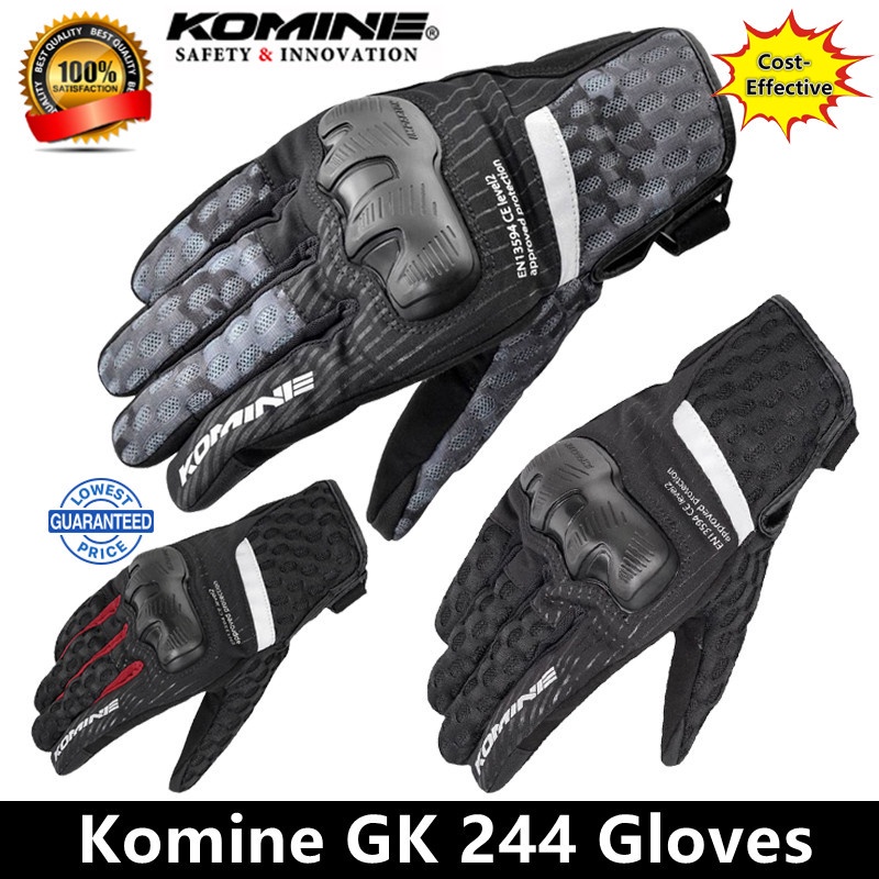 Komine Gk-244 ถุงมือมอเตอร์ไซค์ ถุงมือขี่มอเตอร์ไซค์ ถุงมือออฟโร้ด ถุงมือกันลมและกันตก | Shopee ...