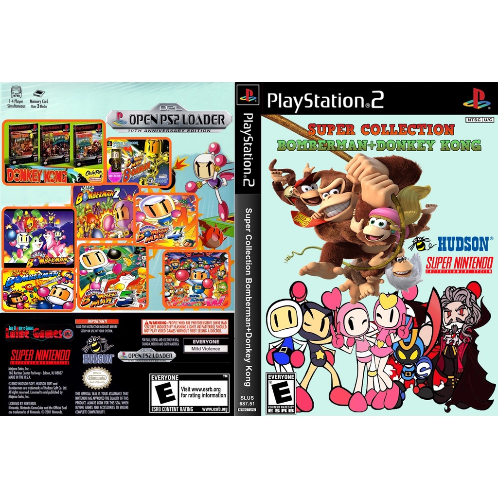 แผ่นเกมส์ PS2 Super Collection Bomberman+Donkey Kong Via คุณภาพ ส่งไว ...