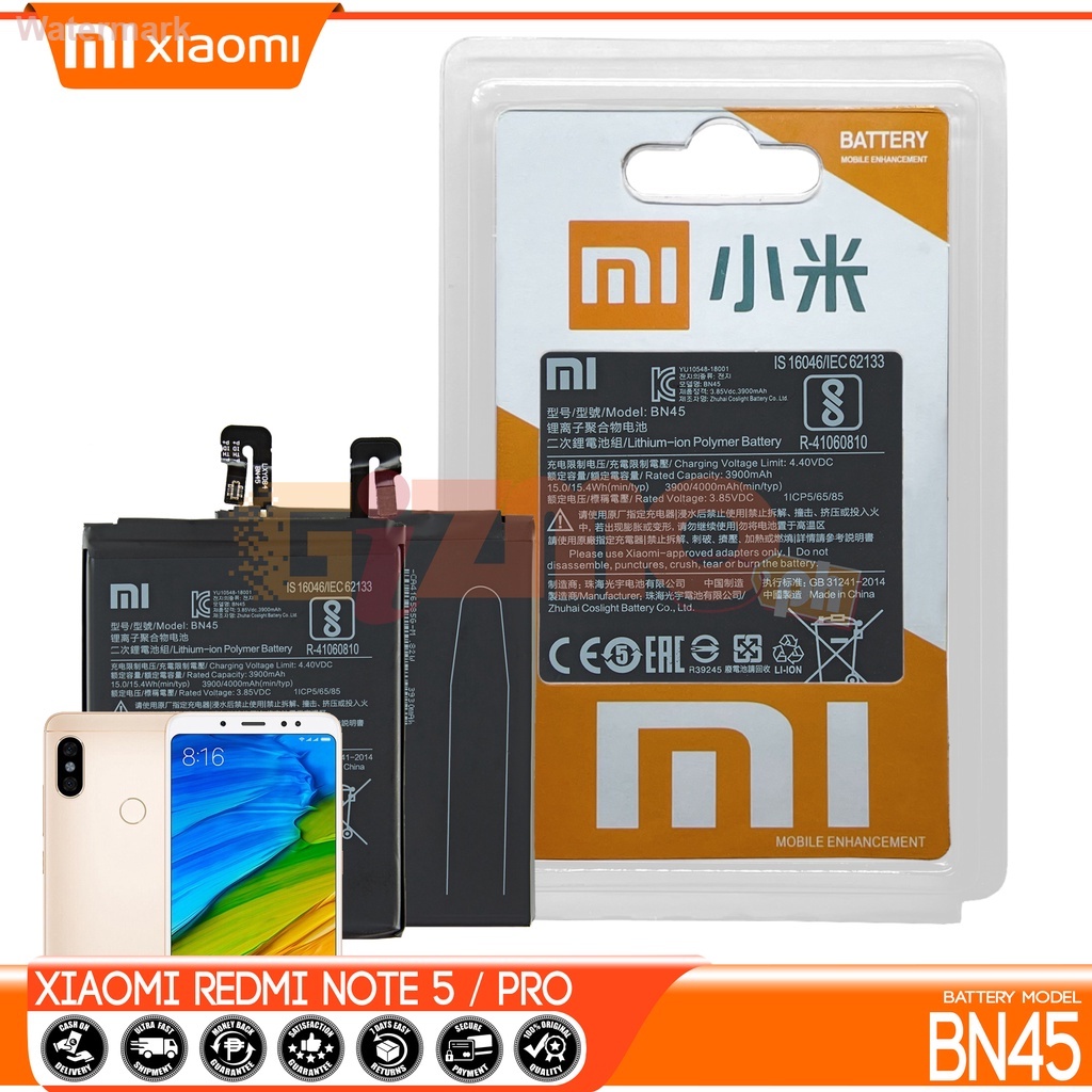 แบตเตอรี่ XIAOMI REDMI NOTE 5 รุ่น BN45 3900mAh | Shopee Thailand
